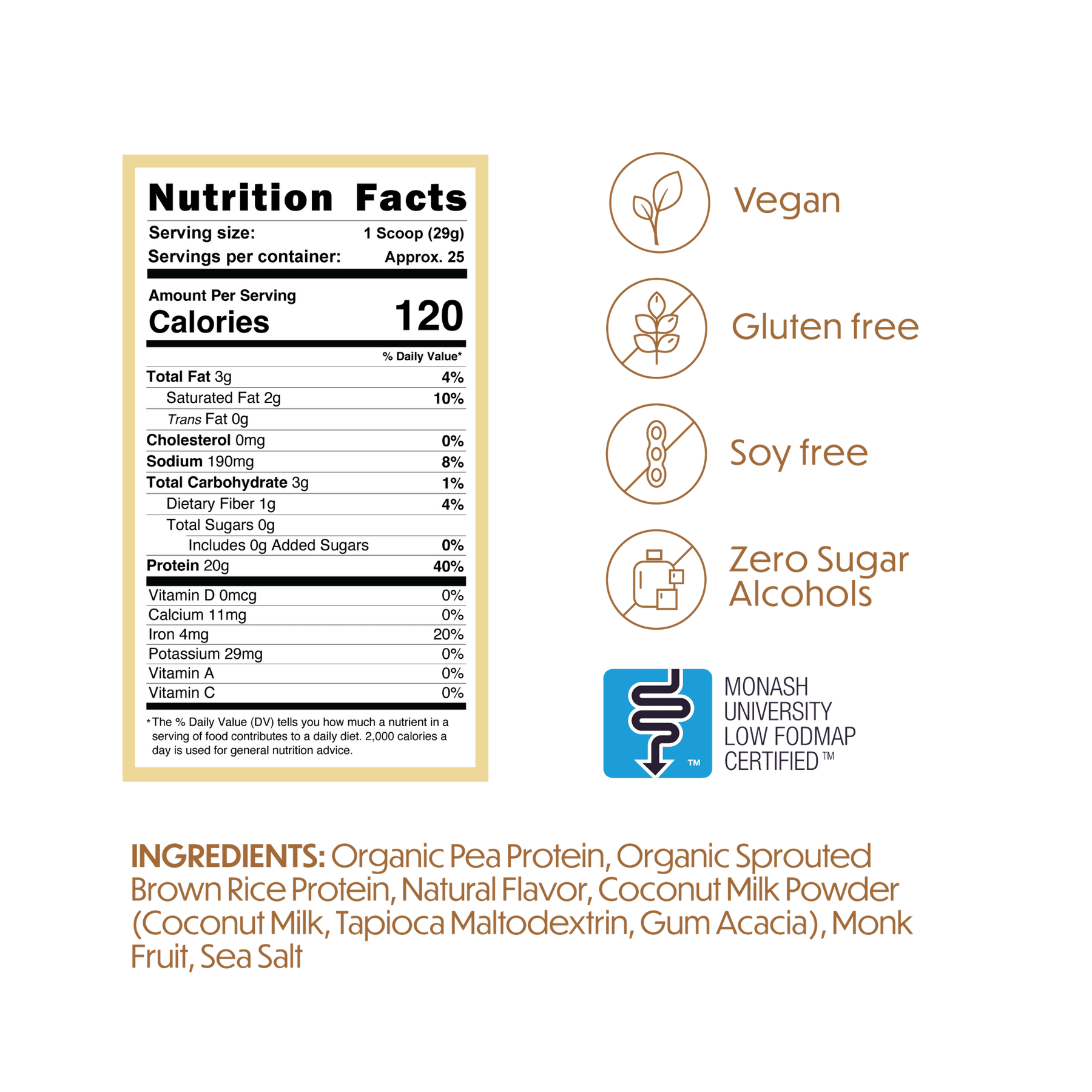 Gut-Friendly & Low FODMAP Protein Powder - Vanilla – Tumlove